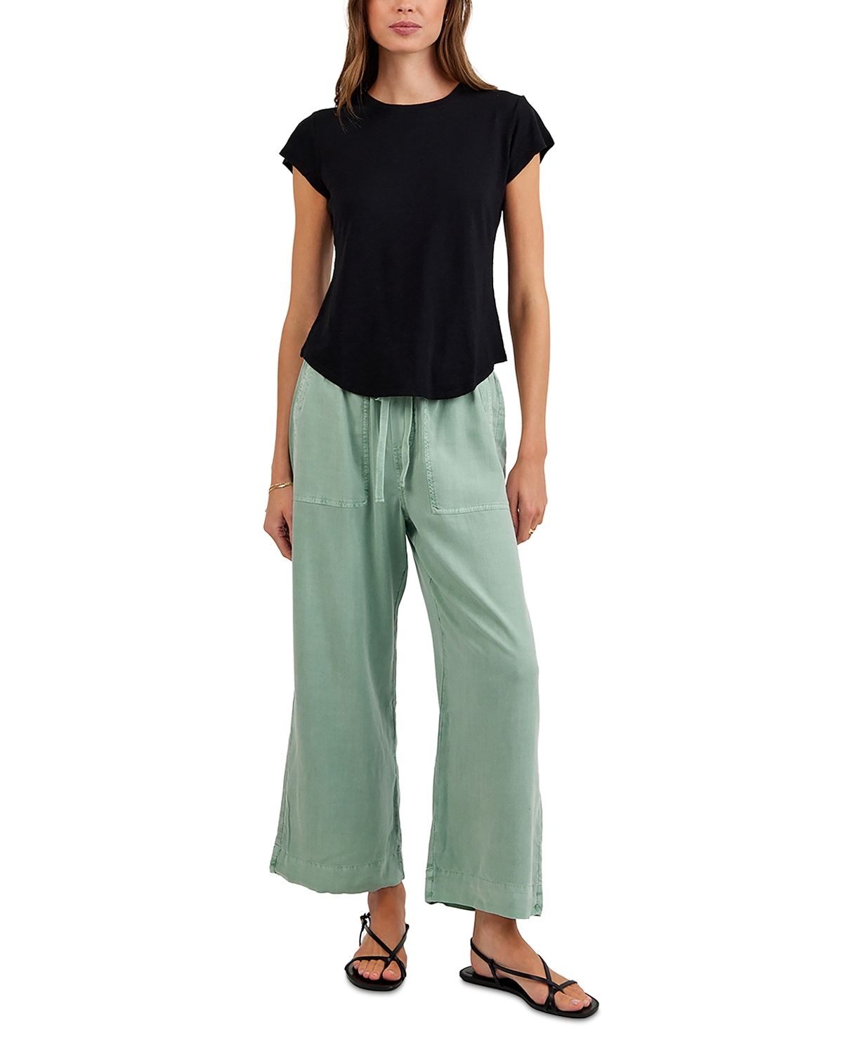 BELLA DAHL BELLA DAHL Wide Leg Cropped Pants